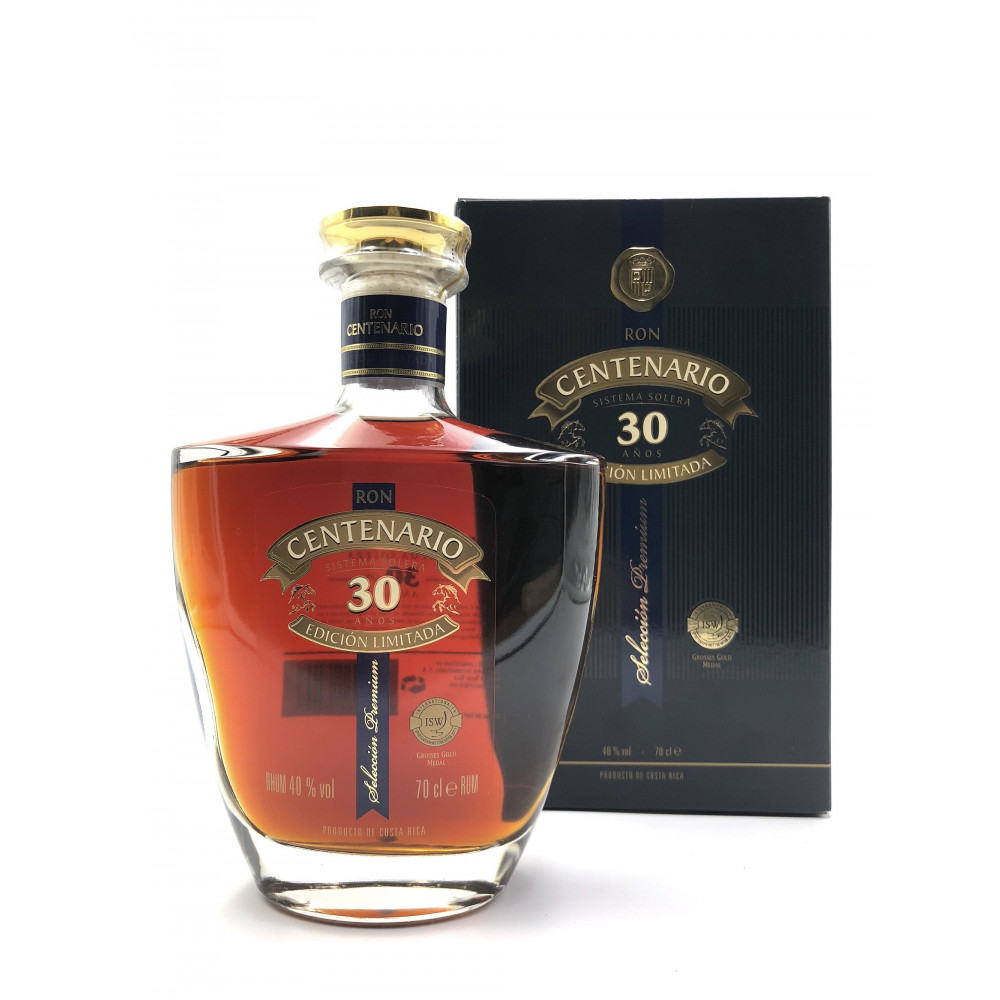 Rum Centenario 30 years old, Costa Rica 40°
