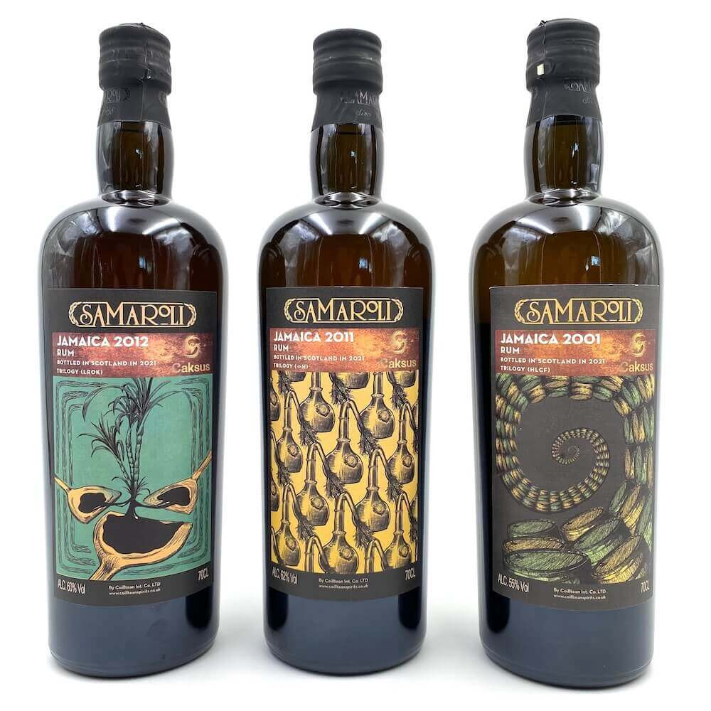 Rum Samaroli Trilogie Caksus Jamaica, 3 x 70cl